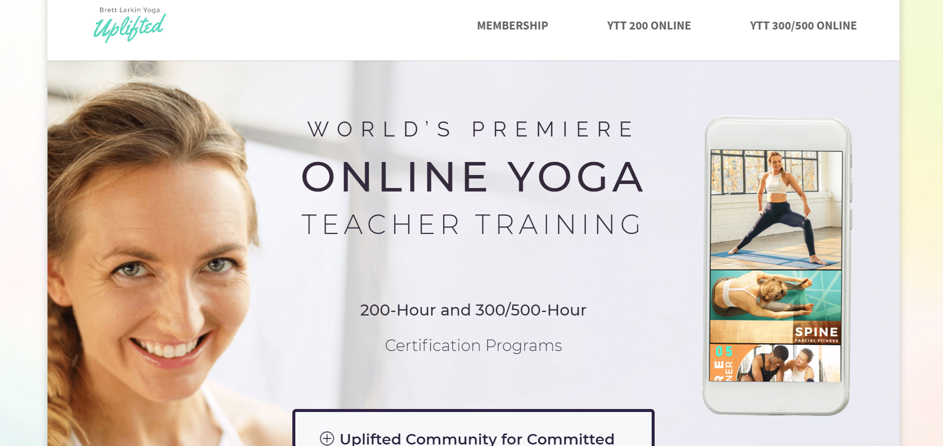 Brett Larkin 'UpLifted', YTT - The Yogatique