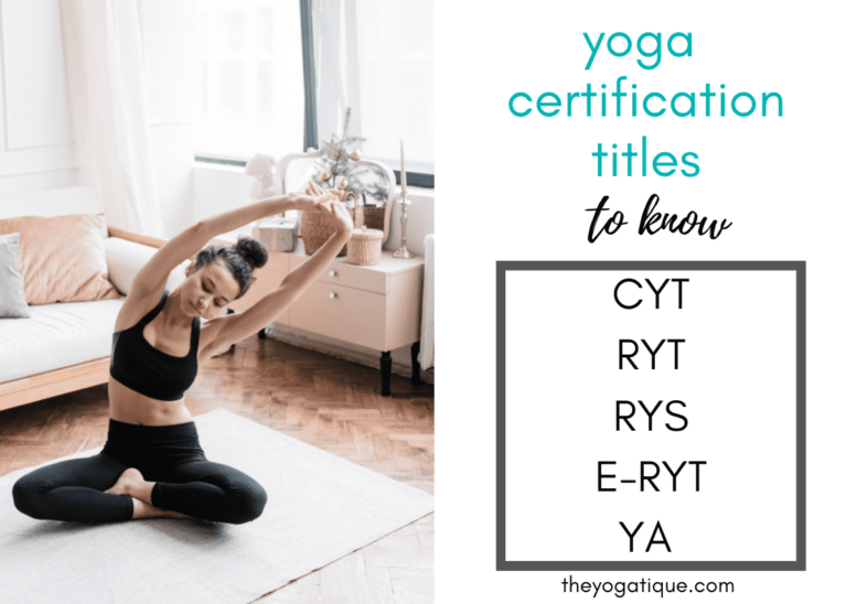 Yoga Teacher Titles Explained: RYT, CYT, E-RYT 200, E-RYT 500, YACEP ...