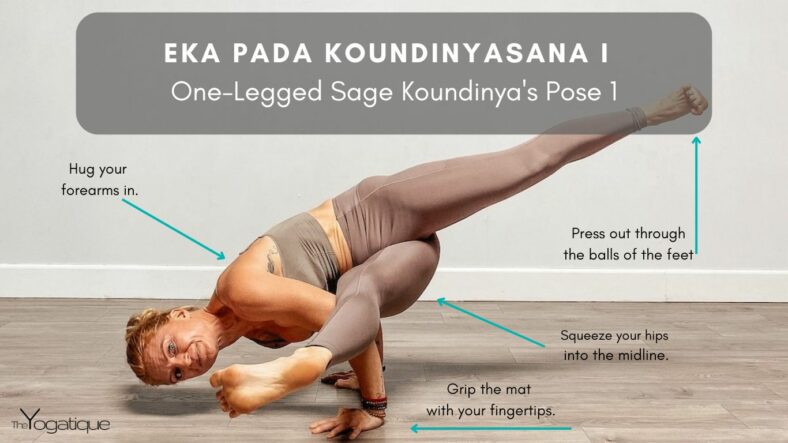 How To Do Eka Pada Koundinyasana 1 + Misalignments & Modifications ...