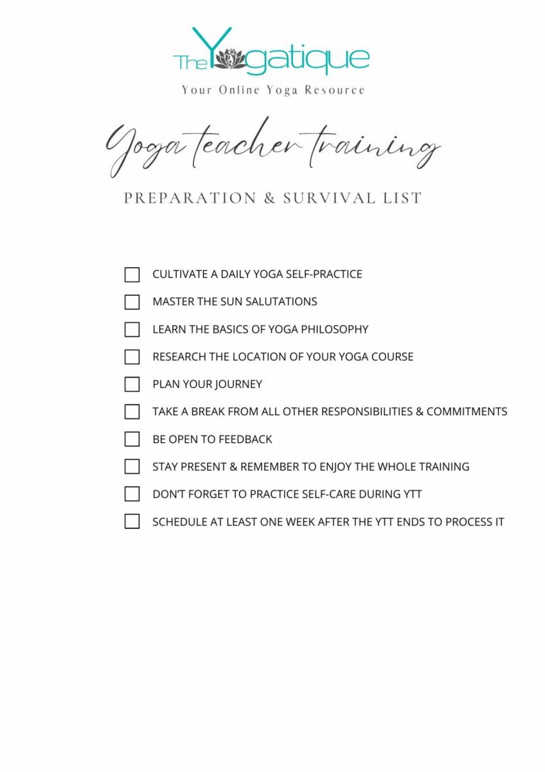 Yoga Teacher Training Preparation & Survival Guide (10 Tips For ...